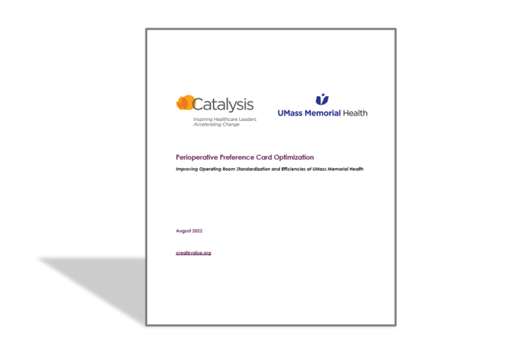 White Paper - Perioperative Preference Card Optimization: Improving ...